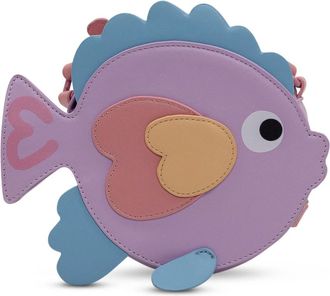 Stella McCartney Femme, Sacs, Violet, Taille: ONE Size Fish-Appliqu&eacute; Shoulder Bag