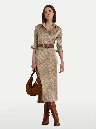 Lauren Ralph Lauren Hemdkleid 200979803001 Beige Regular Fit