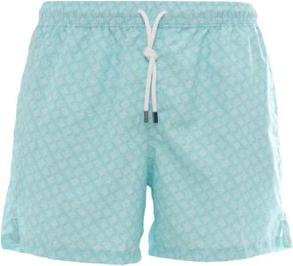 Fedeli Homme, Maillots de bain, Bleu, Taille: 2XL Madeira Swim Shorts