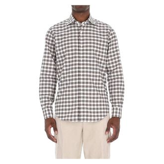 Eleventy Kariertes Baumwollhemd - - Shirts - Herren - Mehrfarbig - S