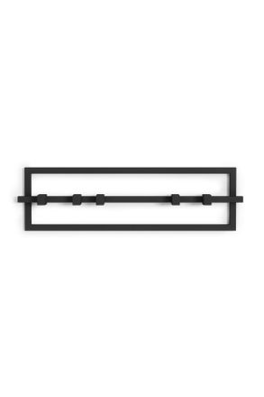 Umbra Wandgarderobe, Schwarz, Metall, 53x15x6 cm, Garderobe, Garderobenleisten & Garderobenhaken