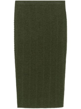 Fabiana Filippi jupe Platinum à coupe mi-longue - Vert