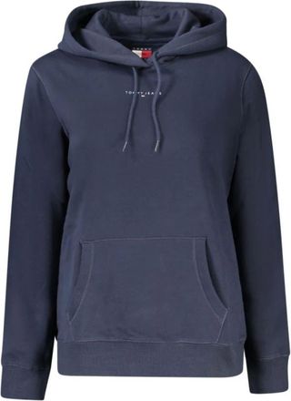 Tommy Hilfiger Femme, Sweatshirts et sweats &agrave; capuche, Bleu, Taille: 38 FR Pull &agrave; Capuche en Coton Bleu pour Femme