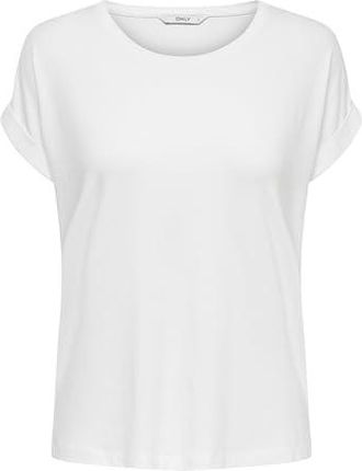 Only Only Onlmoster S/s O-Neck Top Noos JRS, T-Shirt Femme, Blanc (White White), 44 (Taille Fabricant: XX-Large)