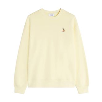 Maison Kitsun&eacute; Herren, Sweatshirts & Hoodies, Gelb, LGr&ouml;&szlig;e