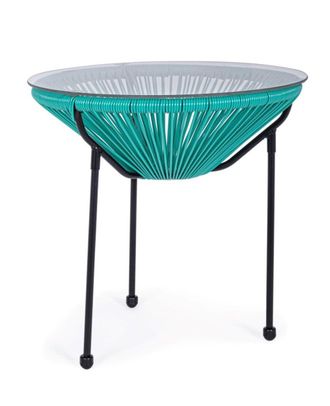 BIZZOTTO Parker Atol Couchtisch mit Glasplatte D50 cm