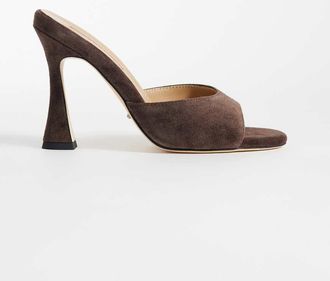Tony Bianco Victoria - Mules en daim &agrave; talon - Espresso-Marron