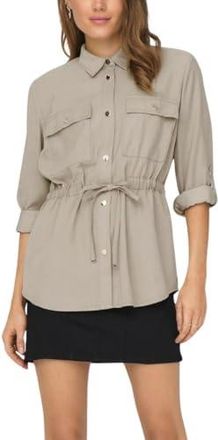 Only Onlaris Life 4/5 Fem Cargo Jacket CC WVN, Pure Cachemire, M Femmes