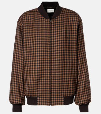 Saint Laurent Bomberjacke aus Wolle