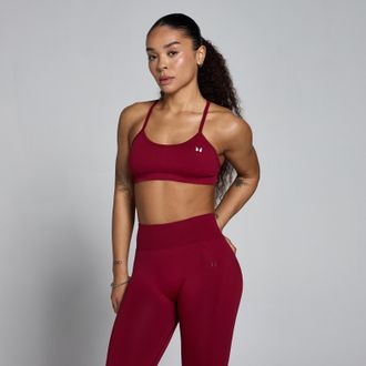 MyProtein MP Damen Lift Seamless Strappy BH - Heritage Red - XXL