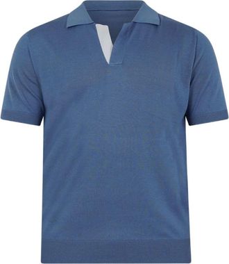 Paolo Pecora Homme, Tops, Bleu, Taille: 2XL Maglia A Polo
