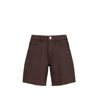 Vila Short Vijaf &agrave; taille mi-haute en coton m&eacute;lang&eacute;