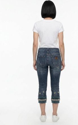 Dolce & Gabbana Womens Blue Cotton Cropped Jeans Clothing