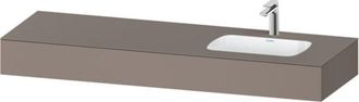 Duravit Qatego Einbauwaschtisch mit Konsole, 1600x550x170mm, - Duravit