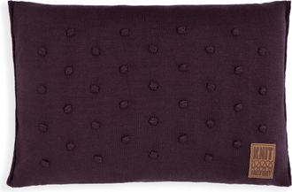 Knit Factory Noa Kissen - Aubergine - 60x40 cm