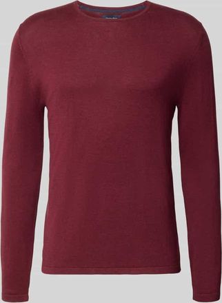 Christian Berg Strickpullover aus Baumwolle mit Rundhalsausschnitt