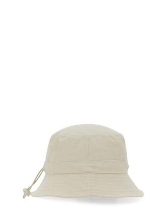 GCDS SS23U530506_66 Monogram Cotton Bucket Hat - White