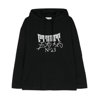 &Eacute;tudes Studio Schwarz/Wei&szlig; Bio-Baumwoll-Hoodie - - Sweatshirts & Hoodies - Herren - Schwarzk - M