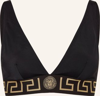 Versace Bralette-Bikini-Top schwarz