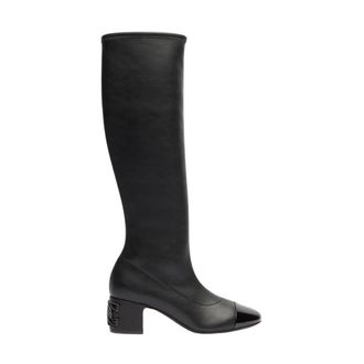 Casadei Muni Bis Zum Knie - - Shoes - Damen - Schwarzk - 37 EU