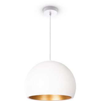 Paco Home Paco Home Suspension Salle &Agrave; Manger Lampe Cuisine Lampe Table &Agrave; Manger Industriel Moderne Blanc (&Oslash;20cm), Lampe &agrave; suspension - Bross&eacute; M&eacute;tallique