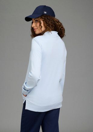 Kangaroos Sweatshirt mit Metalllabel, h&uuml;ftbedeckende L&auml;nge, auch in gro&szlig;en Gr&ouml;&szlig;en