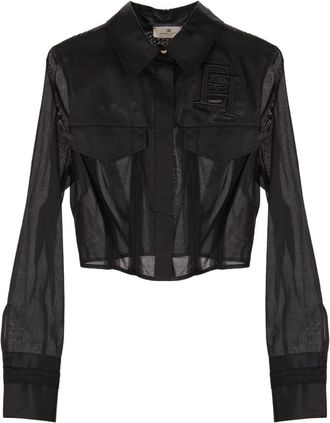 Elisabetta Franchi Chemises - Femme - Blouses et Chemises - Noir - Taille: 36 FR