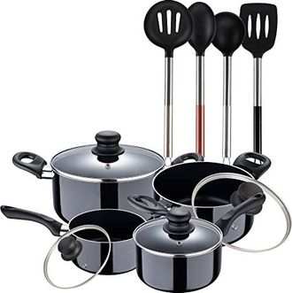 San Ignacio Kochgeschirr-Set aus Aluminium mit 4 Stück Küchenutensilien