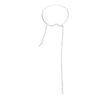 Maison Margiela Choker mit schimmernden Kristallen - - Accessories - Damen - Grau - M