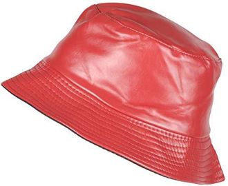 Toutacoo Chapeau de Pluie, Femme, imperméable. Reversible. (Uni Rouge foncé)