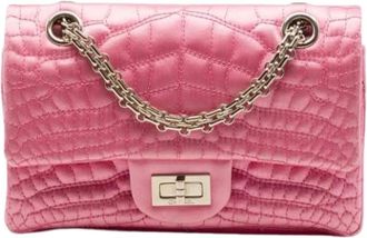 Chanel Sac bandouli&egrave;re vintage Chanel Pre-owned Double Flap - Femme - Pre-owned - Rose - Taille: ONE Size