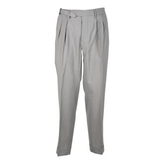 Michele Carbone Elegante Wollhose - - Trousers - Herren - Blau - W33
