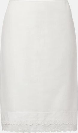 Magda Butrym Jupe midi en coton et lin