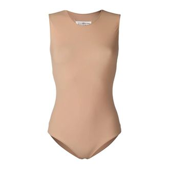 Maison Margiela Technisches Body Skin &auml;rmelloses Top - - Tops - Damen - Braun - XS