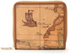 Alviero Martini 1A Classe Femme, Accessoires, Brun, Taille: ONE Size Geo Classic Zip-Around Wallet