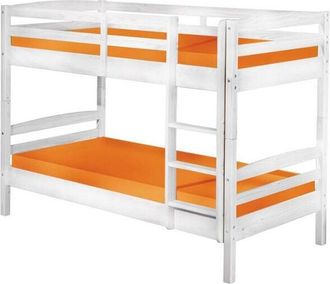 Paris Prix Paris Prix - Lit Enfant Superpos&eacute; en Bois Joe 90x190cm Blanc