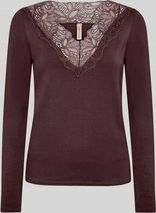 Soyaconcept Slim Fit Langarmshirt aus Lyocell-Mix Modell Marica