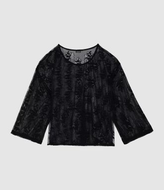 La Nouvelle Tee Shirt Tiago Black Lace