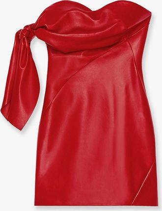 Givenchy Leather bustier dress with bow detail - GIVENCHY - gender_Woman