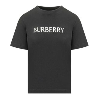 Burberry Logo T-Shirt - - Tops - Damen - Schwarzk - S