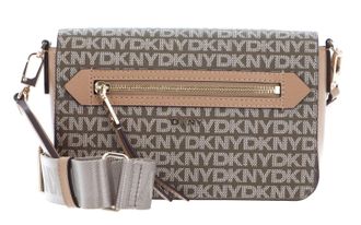 DKNY Womens Bryant Ave Top Zip Dome Crossbody, Chino/Cappuccino
