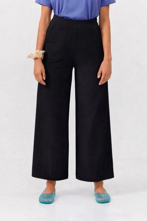 Suite13lab Damen vegan Hose Palau Schwarz