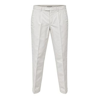 BRIGLIA 1949 Cremefarbene Chino-Hose aus Baumwollstoff - - Trousers - Herren - Beige - S