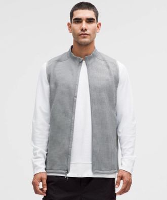 lululemon Weste aus Waffelstrick f&uuml;r M&auml;nner - Gr&ouml;&szlig;e XL in Rhino Grey