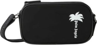 Palm Angels Homme, Sacs, Noir, Taille: ONE Size Tree Logo Crossbody Bag