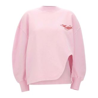 The Attico Sweatshirt mit Seitenschlitz - - Sweatshirts & Hoodies - Damen - Rosa - XS