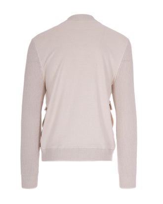 Eleventy Mens Jacket Cotton-Linen Sand White Cotton Linen