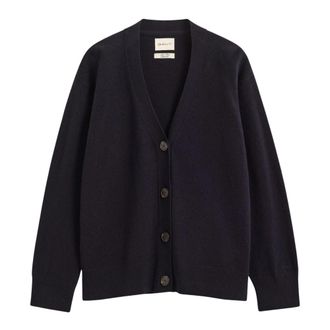 GANT Superfine Lammwoll Cardigan - - Knitwear - Damen - Blau - S