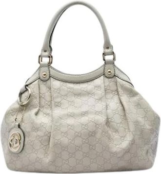 Gucci Sac cabas Sukey Pre-owned - Femme - Pre-owned - Beige - Taille: ONE Size