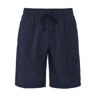 HUGO BOSS Badeshorts mit Wal-Logo - - Swimwear - Herren - Blau - M